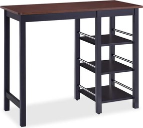 Barový set 3 ks MDF černý 245363