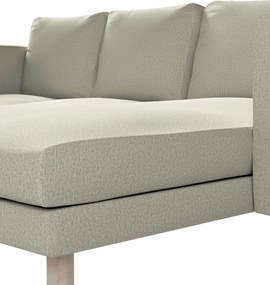 Potah na pohovku IKEA Norsborg 3-místná se šezlongem barva béžová látka pletený vzor