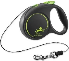 Flexi Black Design XS lanko 3m černo-zelené / Vodítko