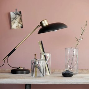OnaDnes -20% House Doctor Černá kovová stolní lampa Art Deco
