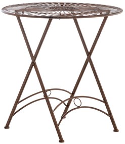 Zahradní stolek Hoscar - vintage styl | hnědý