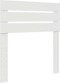 Rám postele s čelo Bílá 75 x 190 cm Masivní borové dřevo 3411471