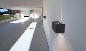AZZ AZ0957 LED Venkovní nástěnné svítidlo Azzardo Gambino 1 dark grey AZ0957 6W 480lm 3000K IP44 10cm tmavě šedé - AZZARDO