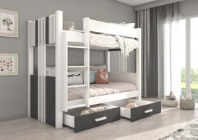 ADRK Furniture Patrová dvoulůžková postel ARTA 200x90 CH-ARTA-W_AN-200