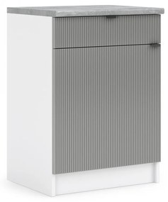Kuchyňská skříňka spodní 60 cm - LAM D60 1D1SZ - Dvířka NELA