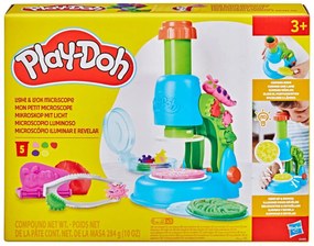 HASBRO PLAY-DOH Mikroskop set modelína s nástroji na baterie Světlo 14g0494