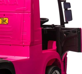 LEAN CARS Elektrické auto na baterie Scania 500R HL698 růžové 4x4