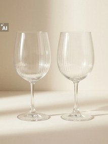 Sinsay - Žebrované skleničky, 2 kusy - clear