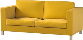 Potah na pohovku IKEA  Karlanda rozkládací, krátký barva žlutá látka sametová