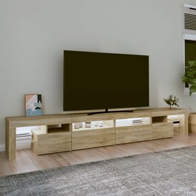 TV skříňka s LED osvětlením dub sonoma 260x36,5x40 cm 3152820