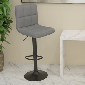 Barová židle světle šedá textil 334272