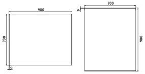 Nimco LED zrcadlo 900x700 ZP 9019