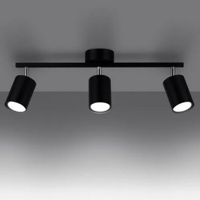 Stropní svítidlo SOLLUX LEMMI 3 černé GU10 3x40W bez žárovky SL.1128