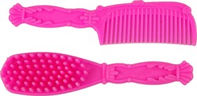 LEAN Toys Panenka Jezdec s hnědým poníkem – figurky