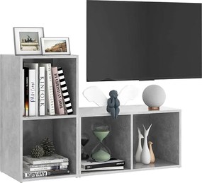 TV skříňky 2 ks betonově šedé 72x35x36,5 cm kompozitní dřevo 3079947