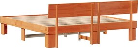 Rám postele Voskově hnědá 200 x 200 cm Masivní borové dřevo 3382291