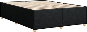 Rám postele bez matrace černý 140 x 190 cm textil 3284731