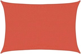 Plachta proti slunci 160 g/m² obdélník terakota 3,5 x 5 m HDPE 311352