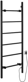 Sapho, BARBO elektrický sušák 600x1600 mm, 160 W, hranatý, černá mat, BB906