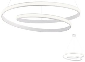 Redo 01-1890 - LED Stm lustr na lanku TORSION LED/35W/230V pr. 75 cm bílá