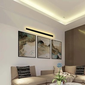 LED Solution Černé LED lineární nástěnné svítidlo 16W IP65 23022