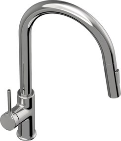 Invena Farsala, dřezová baterie s výsuvnou 2-funkční výlevkou h-433, chromová, INV-BZ-40-U01-S