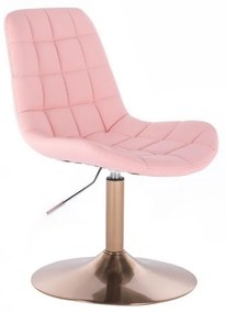 LuxuryForm Židle PARIS na zlatém talíři - růžová