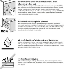 Deante Tubo, závěsná skříňka 800x385x600 mm, černá manta, DEA-STU_NU81