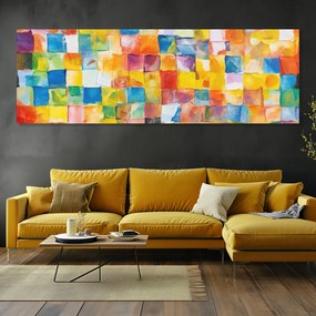 Obraz na plátně - Abstraktní obraz čtverce FeelHappy.cz Velikost obrazu: 120 x 40 cm