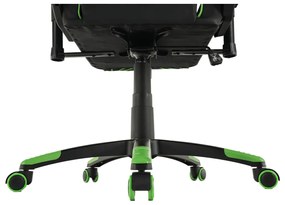 Tempo Kondela Herní židle Bilgi, černá/zelená