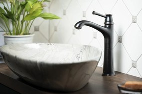 SAPHO CLASSIC retro stojánková umyvadlová baterie vysoká, olejem gumovaný bronz AZ006WB