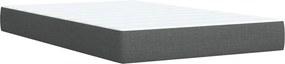 Box spring postel s matrací tmavě šedá 120x190 cm textil 3290421