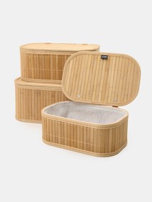 Sinsay - Úložný box s bambusovou úpravou - béžová