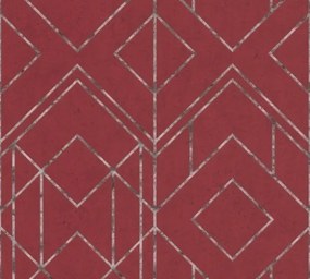 A.S. Création | Vliesová tapeta na zeď Metropolitan Stories 2 37869-2 | 0,53 x 10,05 m | červená, bílá, černá