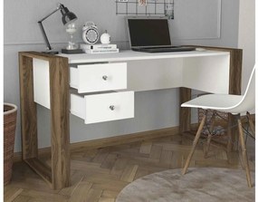 Designový psací stůl Valarae 158,4 cm ořech bílý
