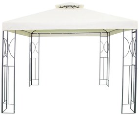 PROGARDEN Zahradní altán party stan 3 x 3 m krémová KO-DW8100650