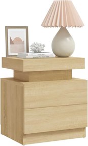 Noční stolek dub sonoma 45 x 35 x 52 cm kompozitní dřevo 326852