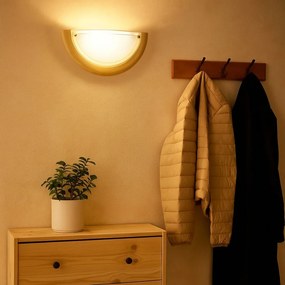 Rabalux UFON nástěnné dřevěné svítidlo 60W/E27/IP20 - světlé dřevo