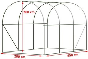 Záhradní fóliovník 2,5x4 zelený