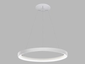 LED2 3271951D Bella Slim 78 P-Z, bílé kruhové závěsné svítidlo, 60W LED 3000K/4000K stmívatelné DALI, prům. 78cm