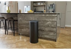 Tmavě šedý dotykový ocelový odpadkový koš 30 l Touch Bin – Brabantia