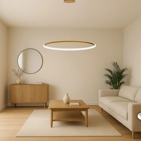 Toolight Závěsné LED osvětlení E17 LHJ006-CP kartáčovaná zlatá