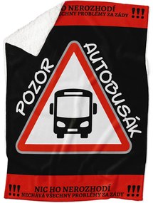 Deka Pozor, řidič autobusu! (Podšití beránkem: ANO)