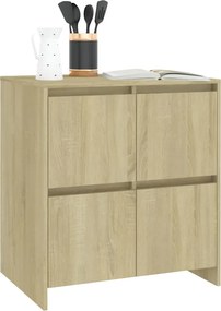 Příborníky 2 ks dub sonoma 70 x 41 x 75 cm kompozitní dřevo 3098091