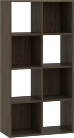 Regál Sinde 2x4, tmavý ořech