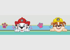 Dětská samolepící bordura na zeď Tlapková Patrola Buď Šťastný | 5 m x 13.8 cm | DWBD8002