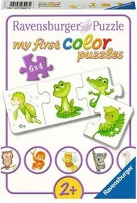 Ravensburger Moje první puzzle Barevná zvířátka 6x4 dílků / od 2 let