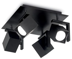 Bodové stropní svítidlo Ideal Lux Mouse PL4 nero 156712 4x50W černé