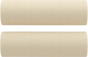 3dílná sedací souprava s polštáři krémová textil 3201554
