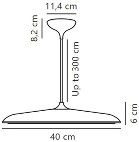 DFTP by Nordlux - LED Stmívatelný lustr na lanku ARTIST LED/24W/230V pr. 40 cm